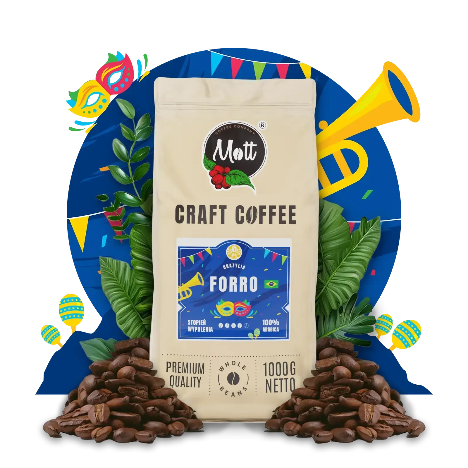 Forro - Kawa ziarnista 1000g - Mott Coffee – MottCoffee.com