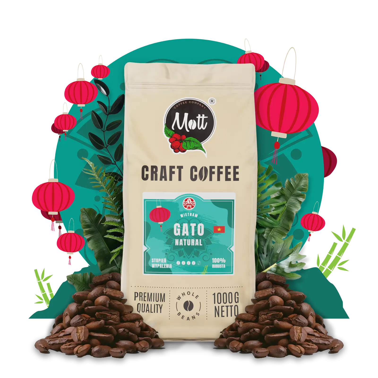 Gato - Kawa ziarnista 1000g - Mott Coffee – MottCoffee.com