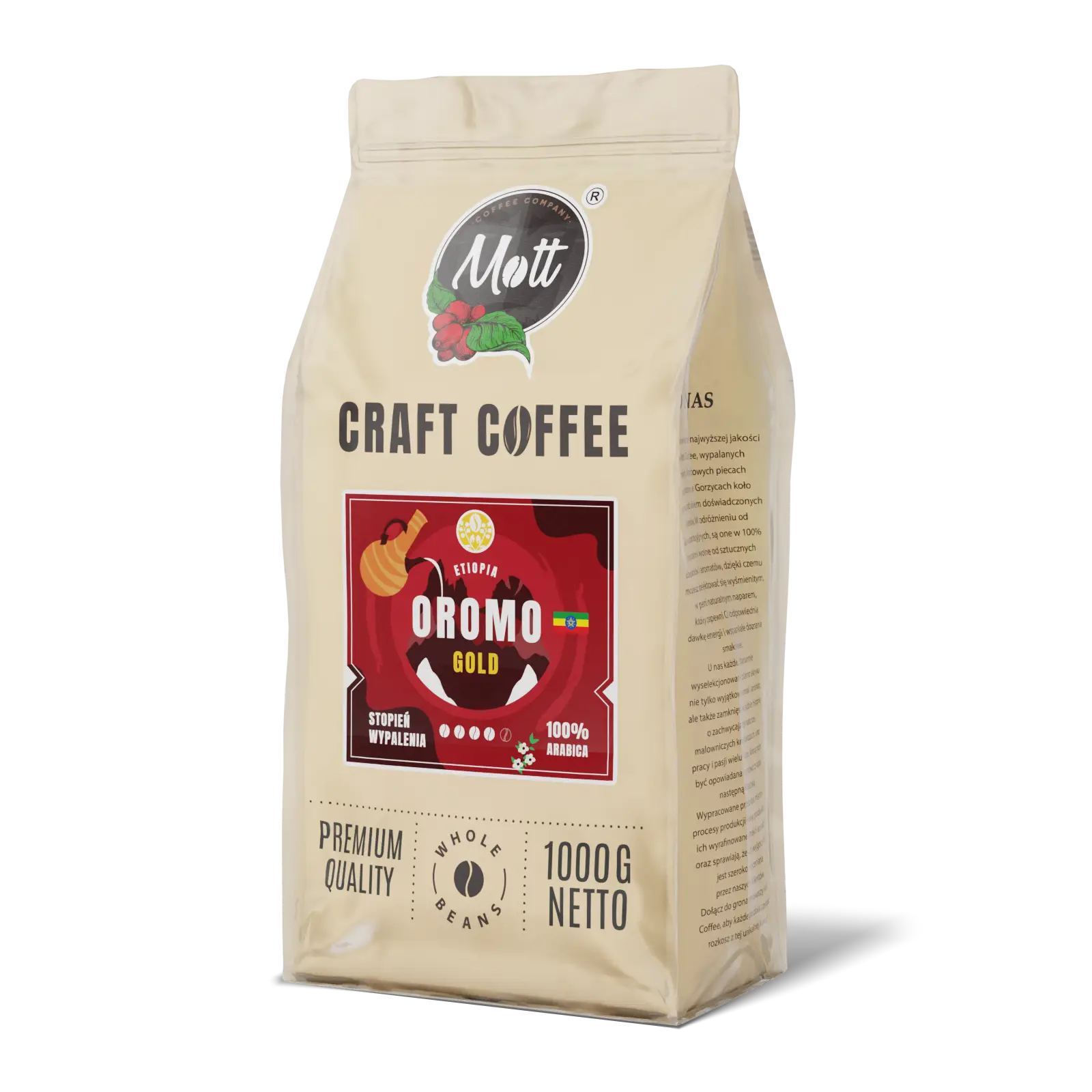 Oromo Gold - Kawa ziarnista 1000g - Mott Coffee – MottCoffee.com