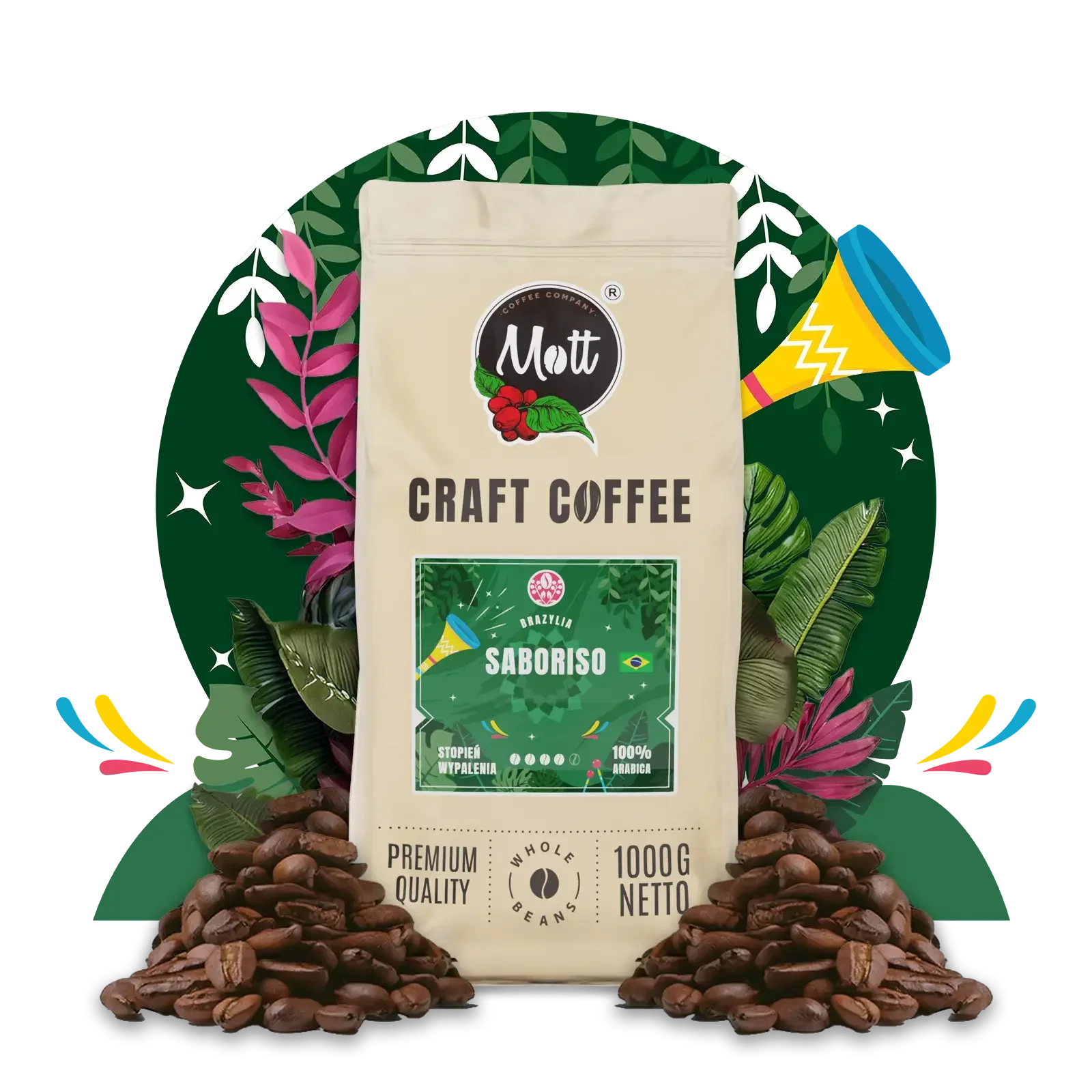 Saboriso - Kawa ziarnista 1000g - Mott Coffee – MottCoffee.com