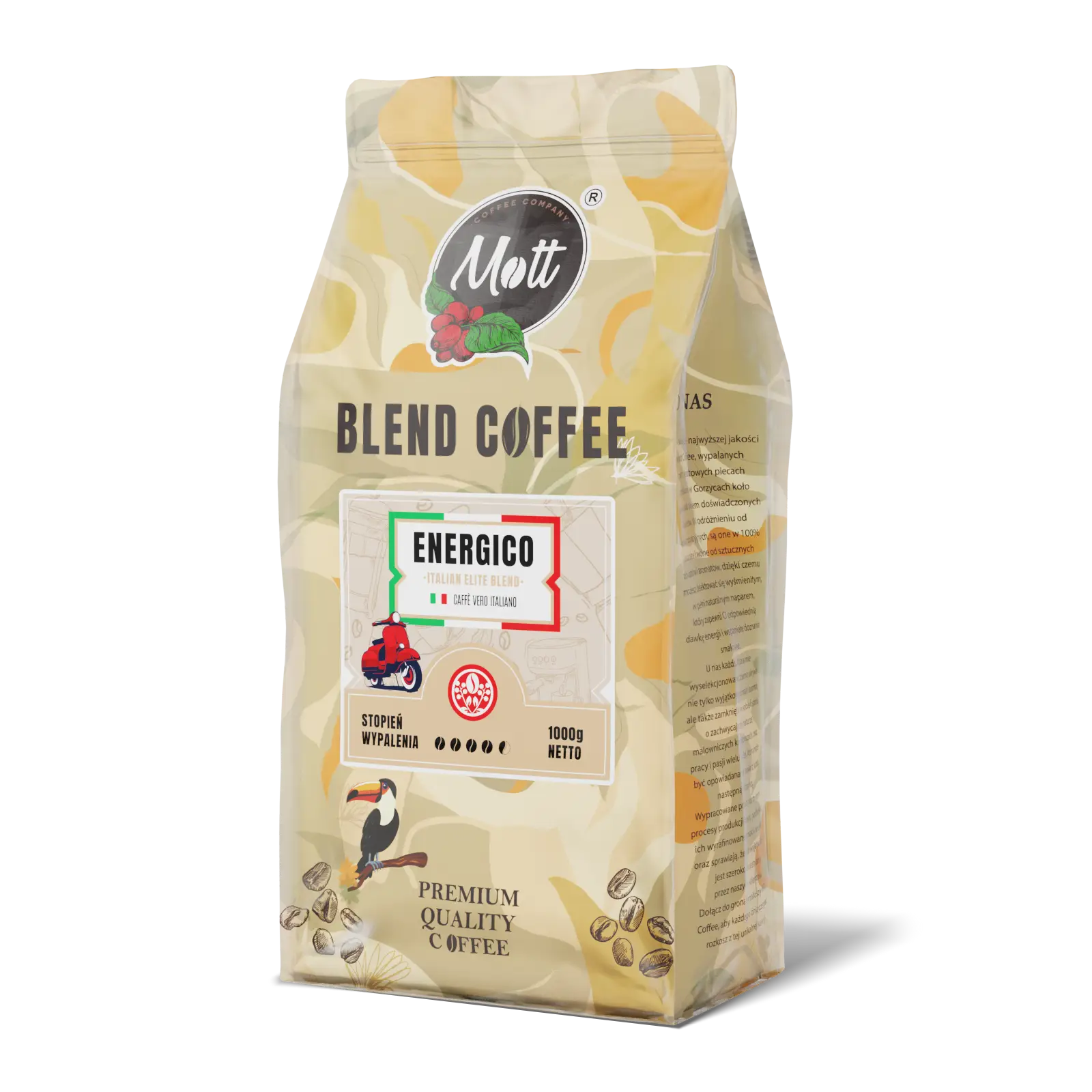 Energico - Kawa ziarnista 1000g - Mott Coffee – MottCoffee.com