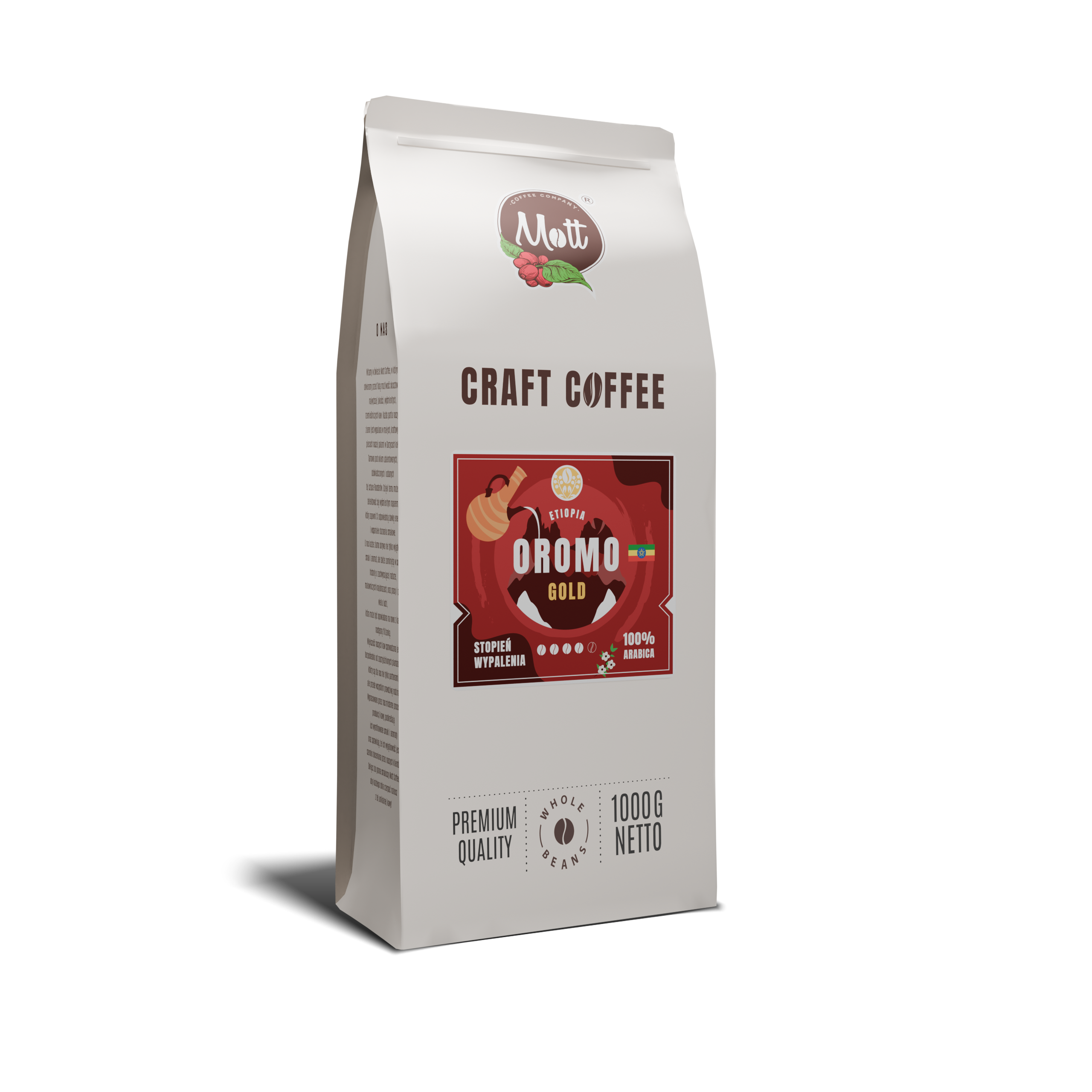 Oromo Gold - Kawa ziarnista 1000g - Mott Coffee – MottCoffee.com